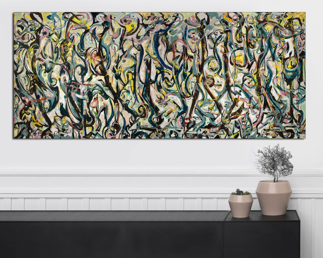 Jackson Pollock's Mural , Abstract Canvas Print, Jackson Pollock, Ready ...