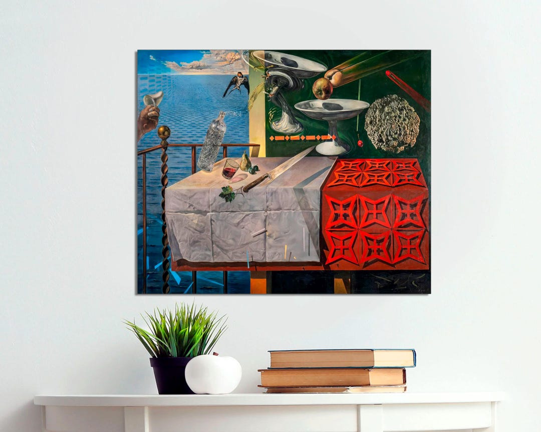 Salvador Dali 'living Still Life' Giclée Canvas Print, Surrealist Wall ...