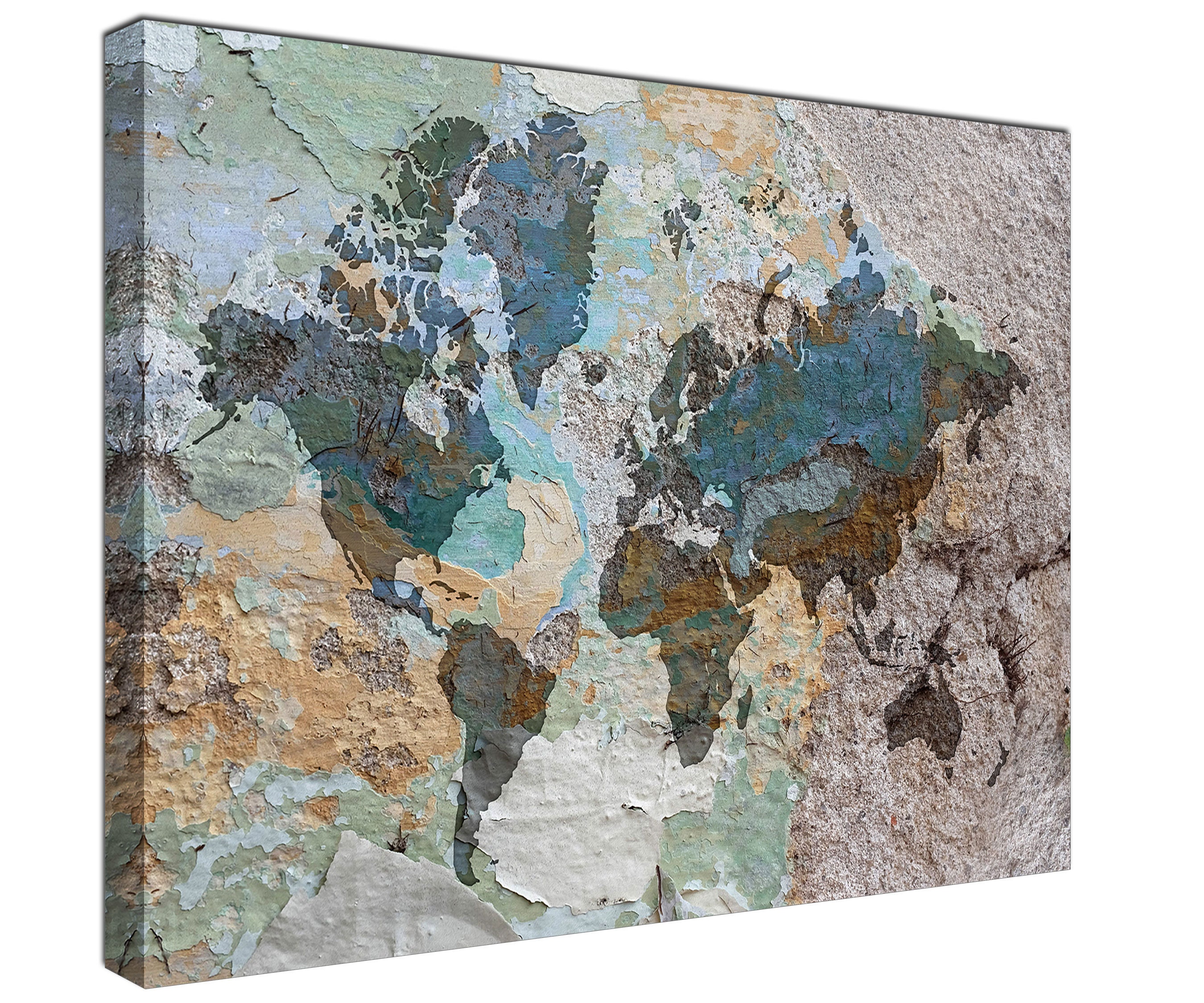 World Map Canvas Print World Map Canvas World Map Large | Etsy