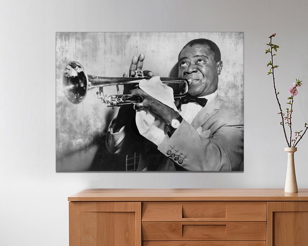 Louis Armstrong Canvas Print, Jazz Music, Ready to Hang - Etsy