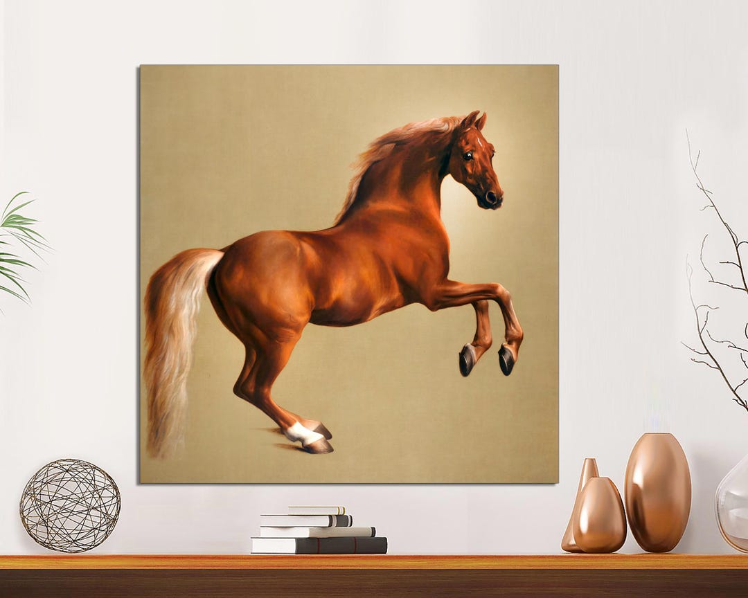 Whistlejacket Horse Painting, Antique Horse Print, Chestnut Stallion ...