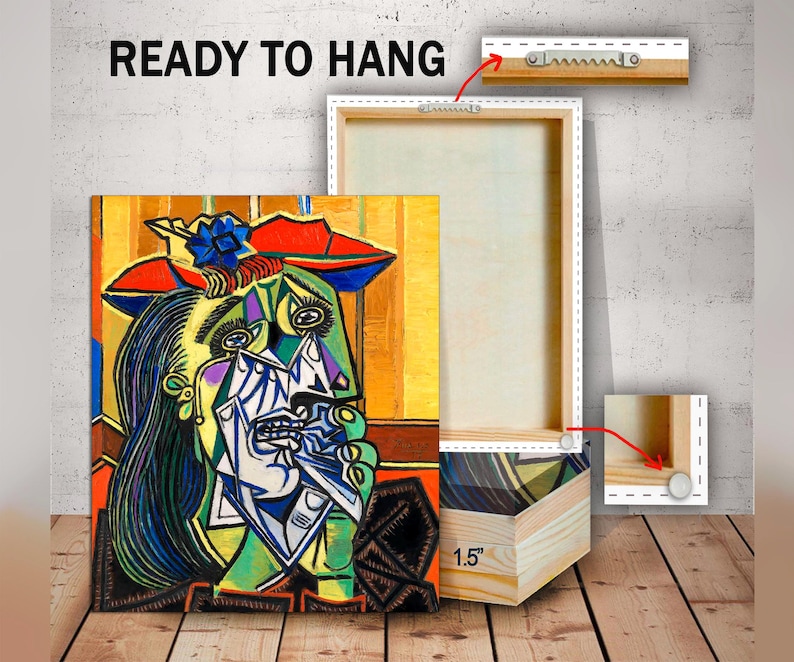 Weeping Woman Canvas Print by Picasso, Modern Abstract Art, Ready to ...