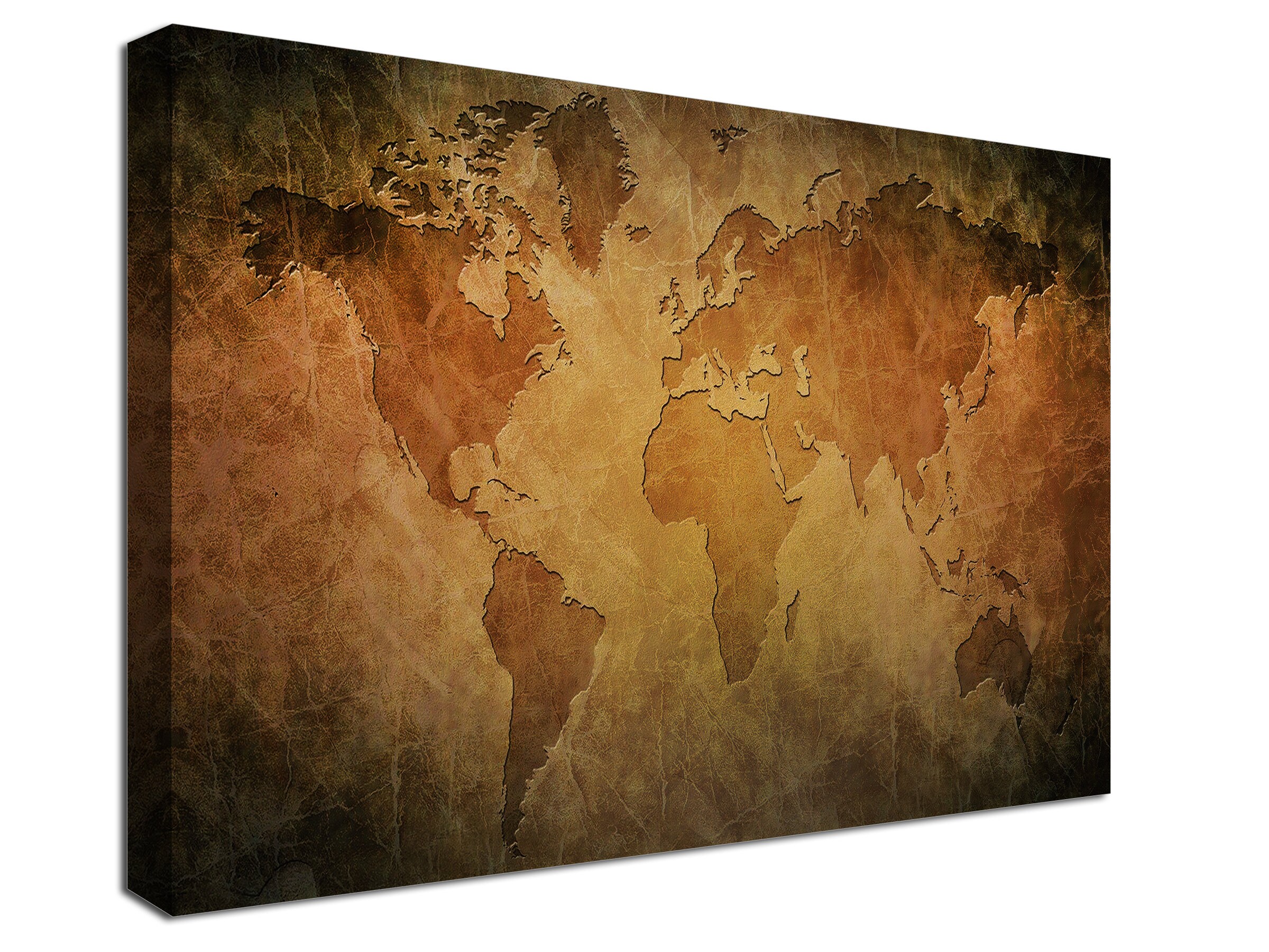 World Map Canvas Print, World Map Canvas, World Map Large Canvas ...