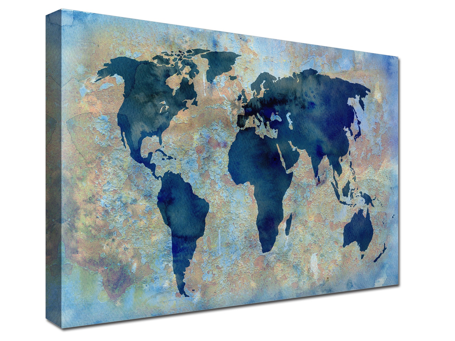 World Map Canvas Print World Map Canvas World Map Large - Etsy