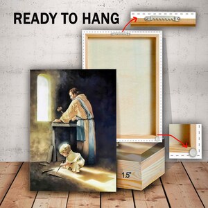 Destiny Young Baby Jesus as a Child Works in Josephs Carpenter Shop ...