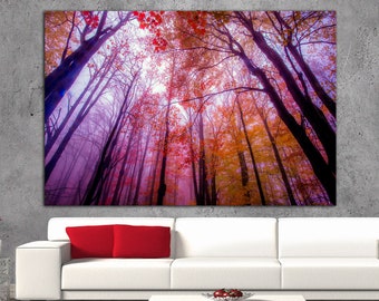 Lonely Tree Branches Print on Canvas Interior Design Room | Etsy