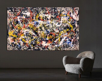 Canvas Art Print Jackson Pollock the Key Canvas Print by Jackson ...