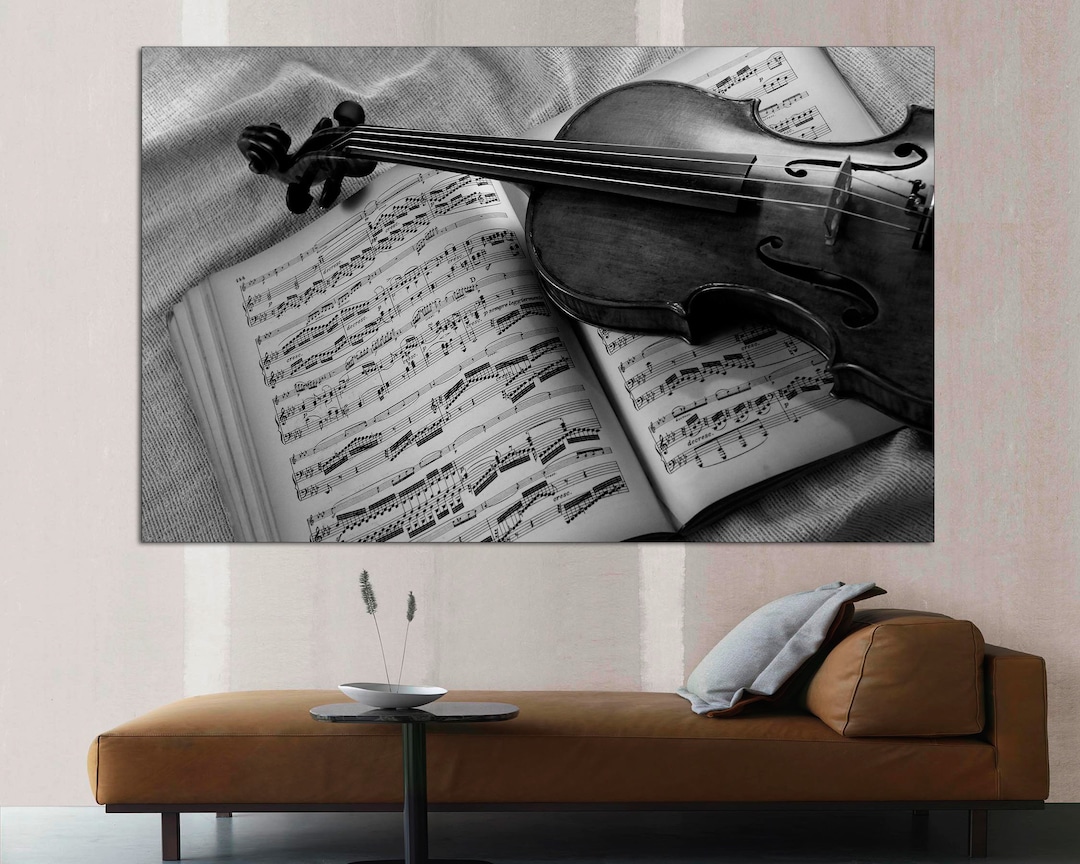 Vintage Music Canvas Print Modern Wall Art Printed on Canvas, Classical ...