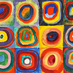 Vassily Kandinsky, Color Study, Squares With Concentric Circles Canvas ...