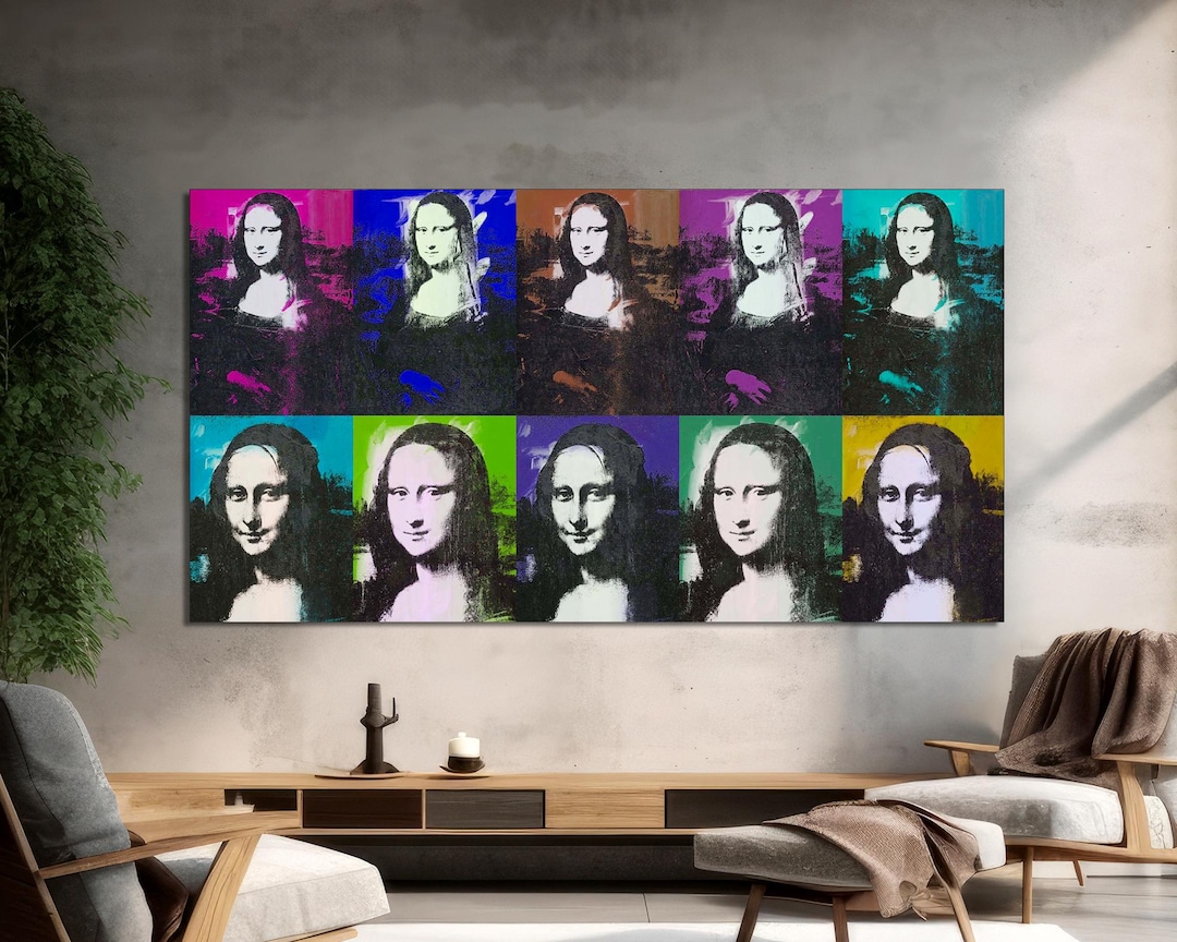 Mona Lisa by Andy Warhol Andy Warhol Canvas Print, Pop Art for Living ...
