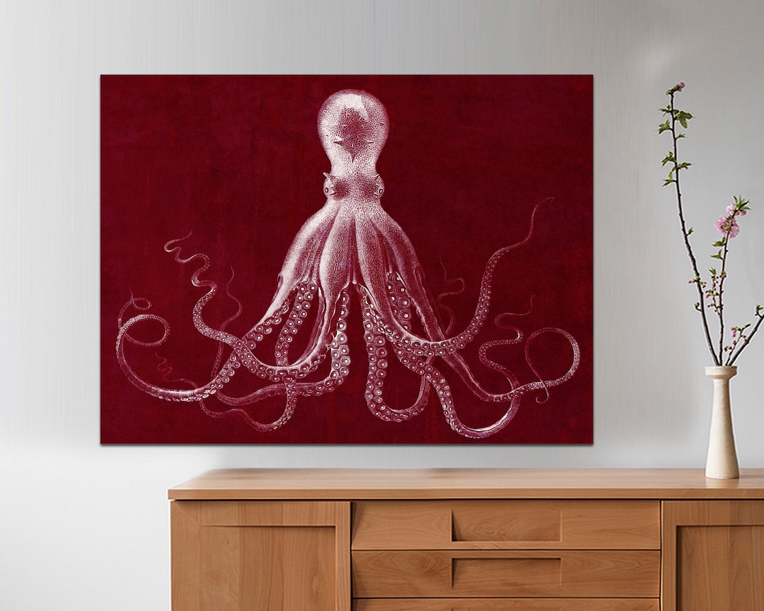 Octopus Canvas Poster, Octopus Art Print, Lord Bodner's Octopus, Lord ...