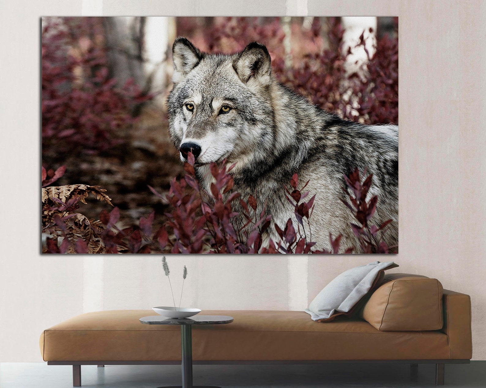 Grey Wolf Canvas Print, Wolf Wall Art, Canvas Print. Wall Art, Black ...