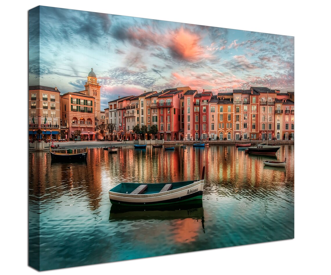Portofino Bay Florida Canvas Print, Coastal Wall Art - Etsy