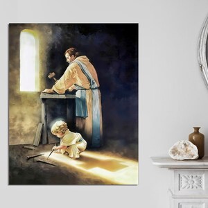 Destiny Young Baby Jesus as a Child Works in Josephs Carpenter Shop ...