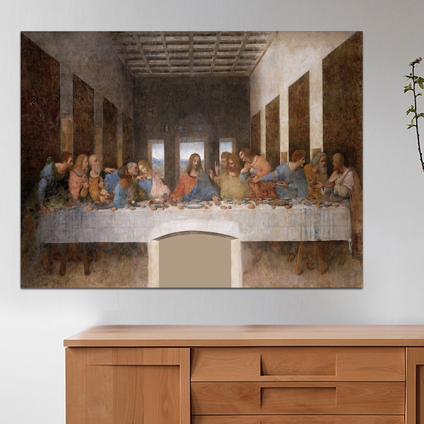 Leonardo Da Vinci Last Supper Print - Etsy