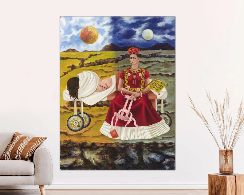 Frida Kahlo Tree of Hope Canvas Print, Surrealist Mexican Art, Ready to ...