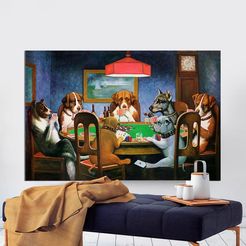 Dogs Playing Pool - Etsy