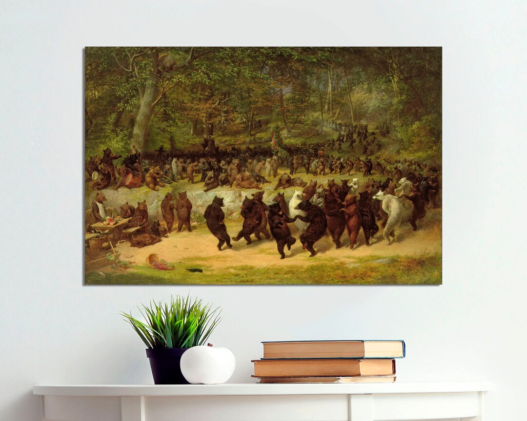 CANVAS Print Ready to Hang, the Bear Dance Painting, William Holbrook ...