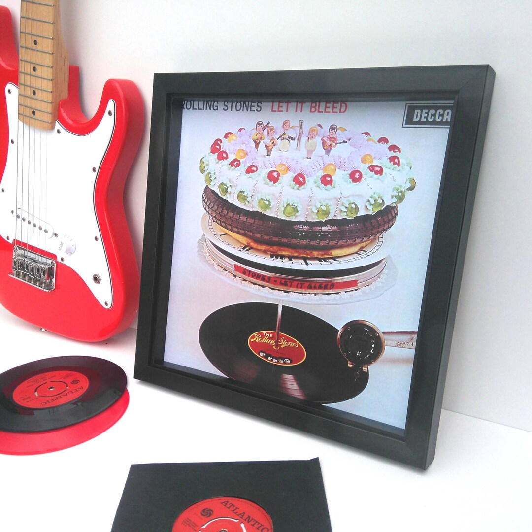THE ROLLING STONES Real Vinyl Record Covers Framed - Etsy