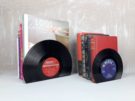 Vinyl Record Bookends Gift Pack Plus Coasters | Etsy