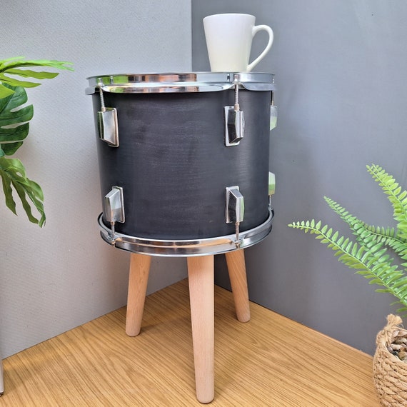 Drum Table Various Colours Wood Coffee Table Side Table Bedside Real Drums Large Upcycled Etsy UK