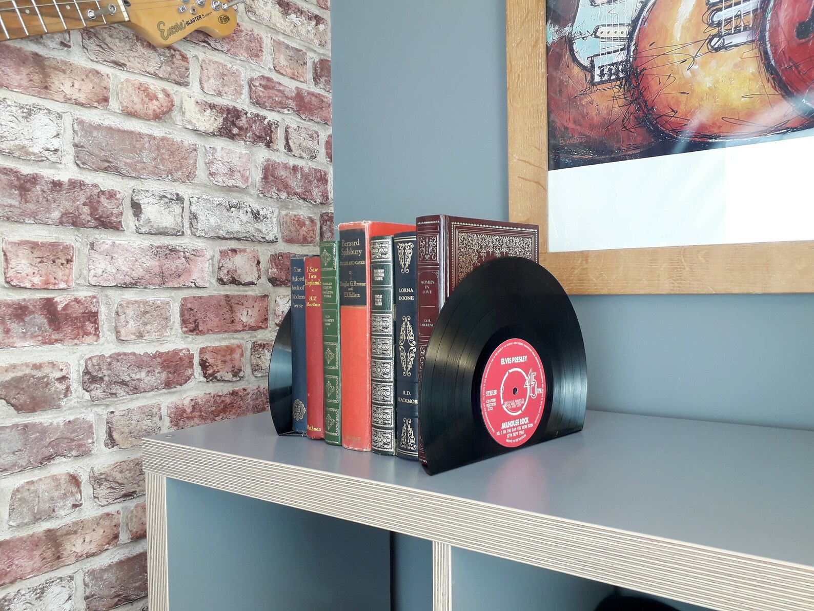 Vinyl Record 10 Inch Bookends Pair - Etsy