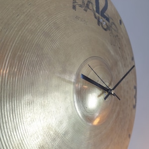 Large Paiste Cymbal Wall Clock, Upcycled Copper, 20 Inch - Etsy