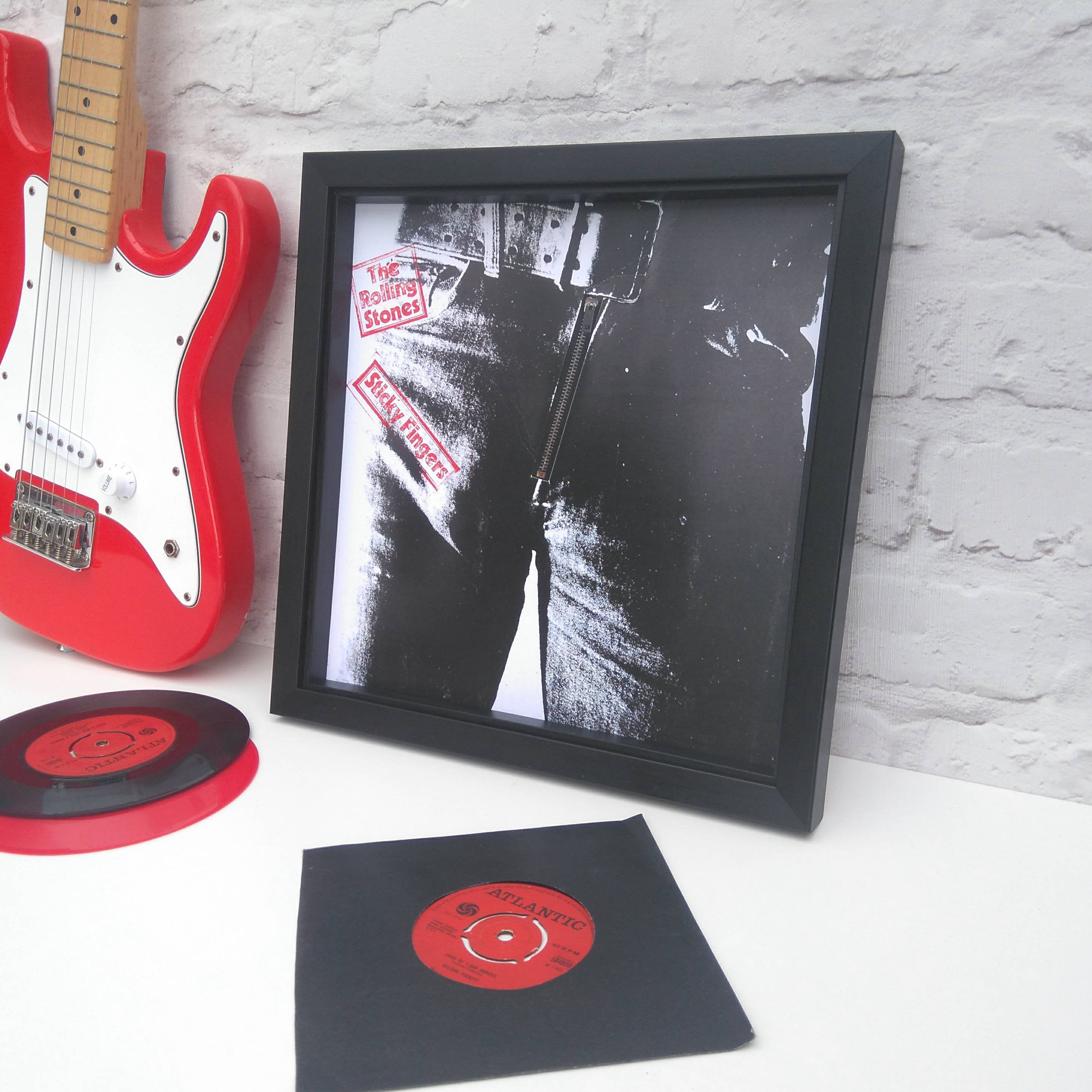 THE ROLLING STONES Real Vinyl Record Covers Framed - Etsy UK
