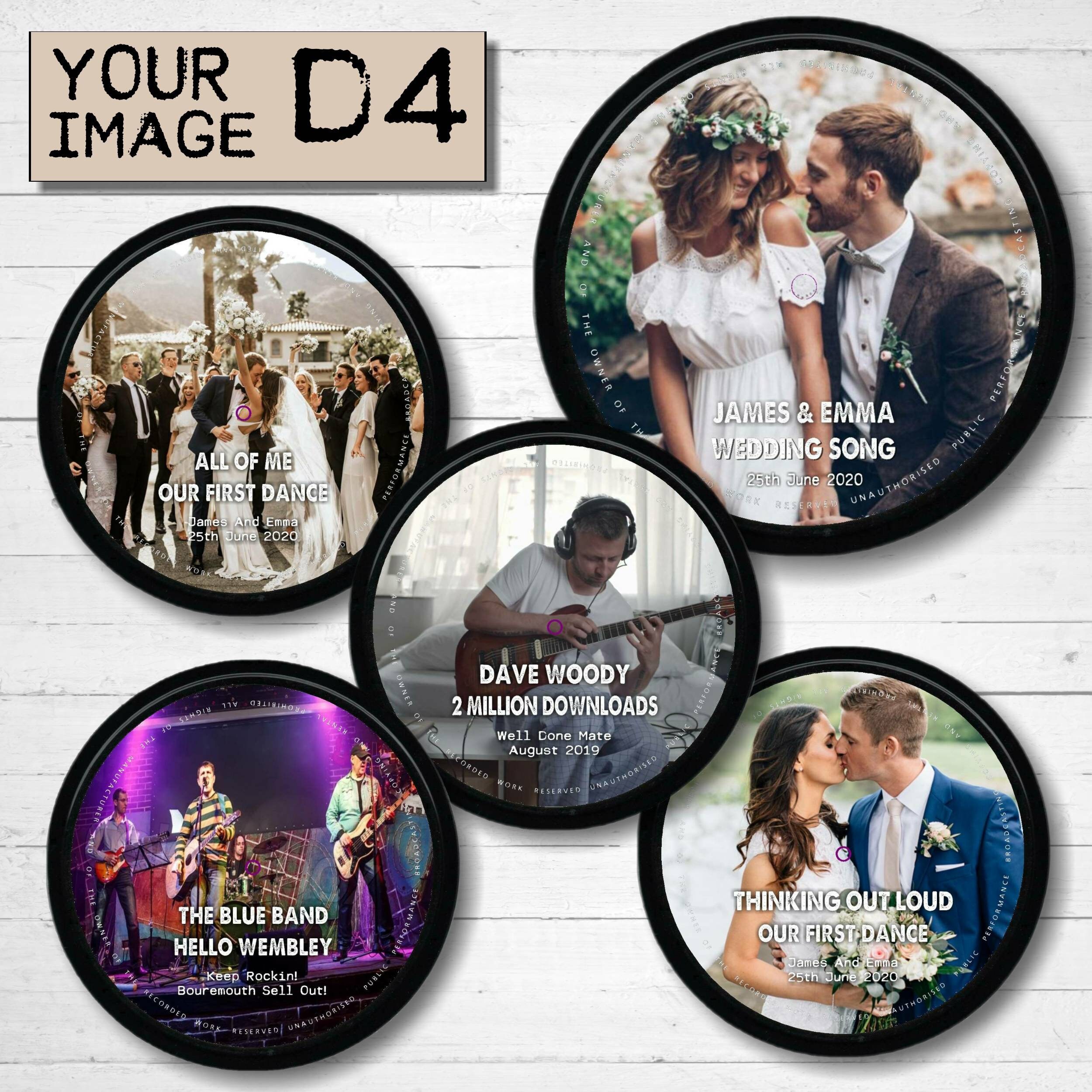 Real Vinyl Record Personalised Label 45rpm | Etsy