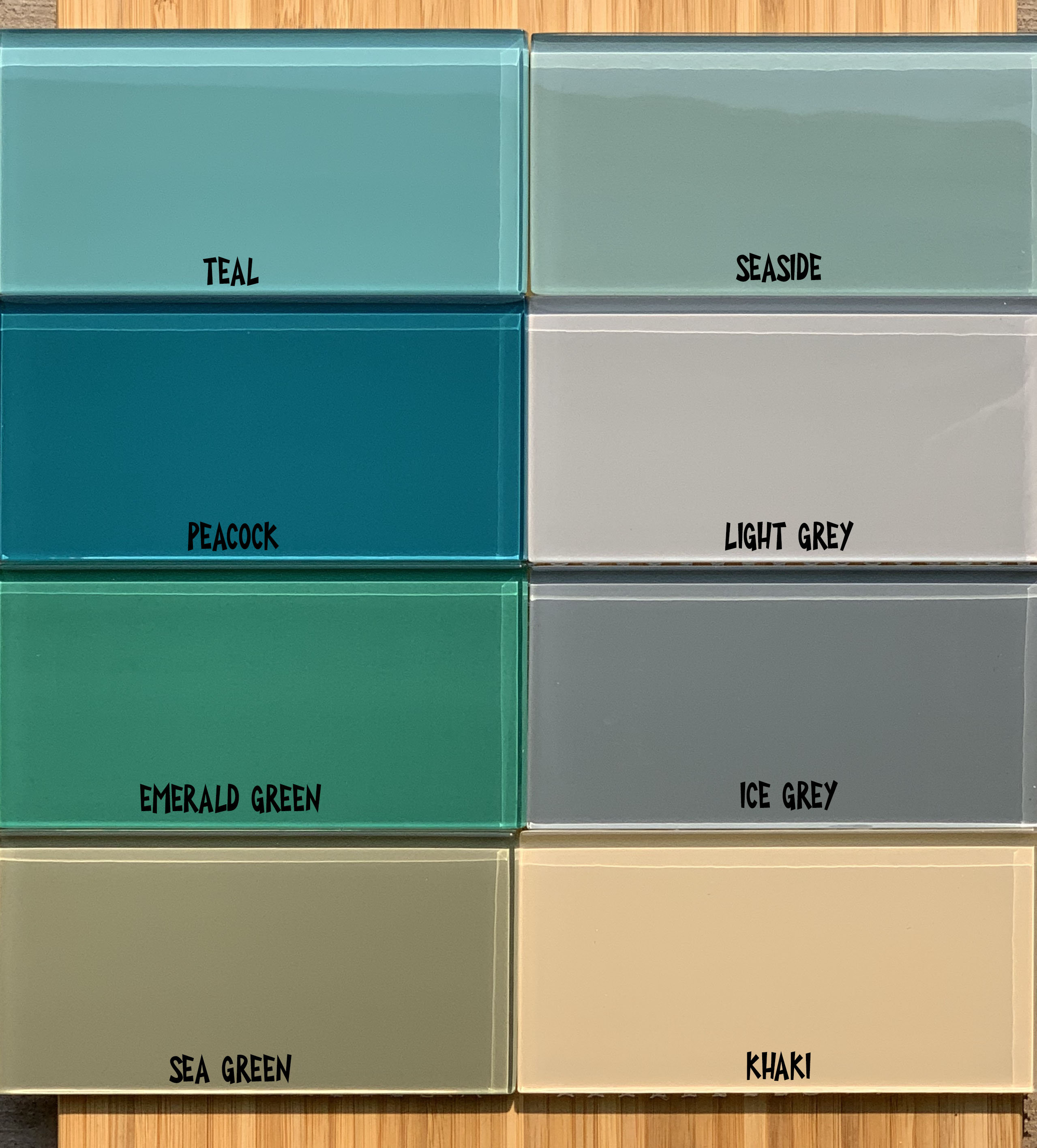 Glass Subway Tile With Etched Wave - Etsy