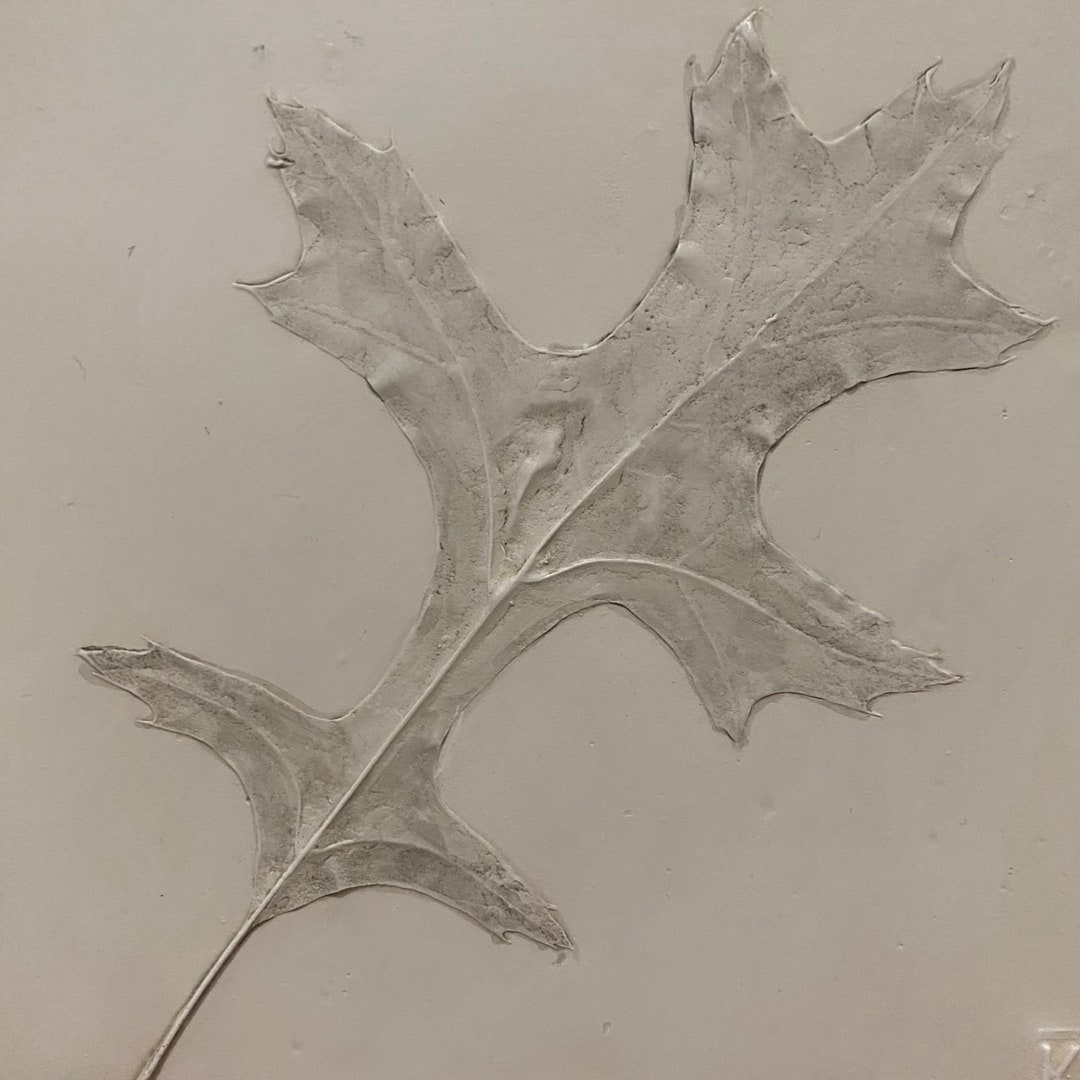 Pin Oak Leaf Bas Relief Unique Piece - Etsy