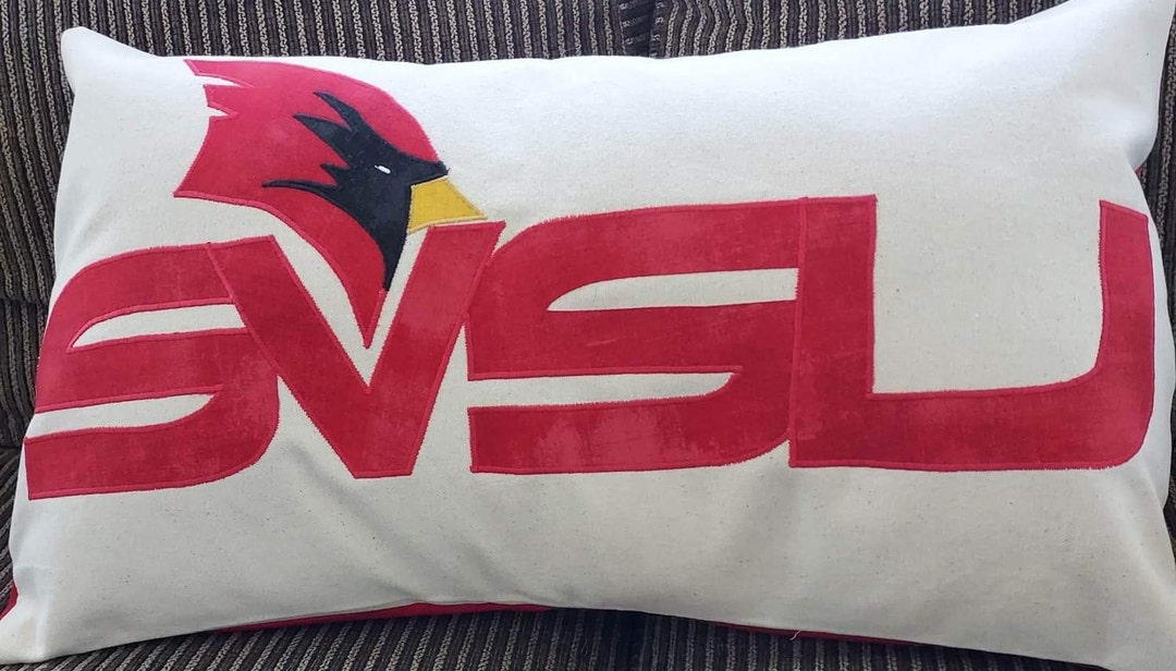 Lumbar Saginaw Valley SVSU Cardinal Pillow Cover - Etsy
