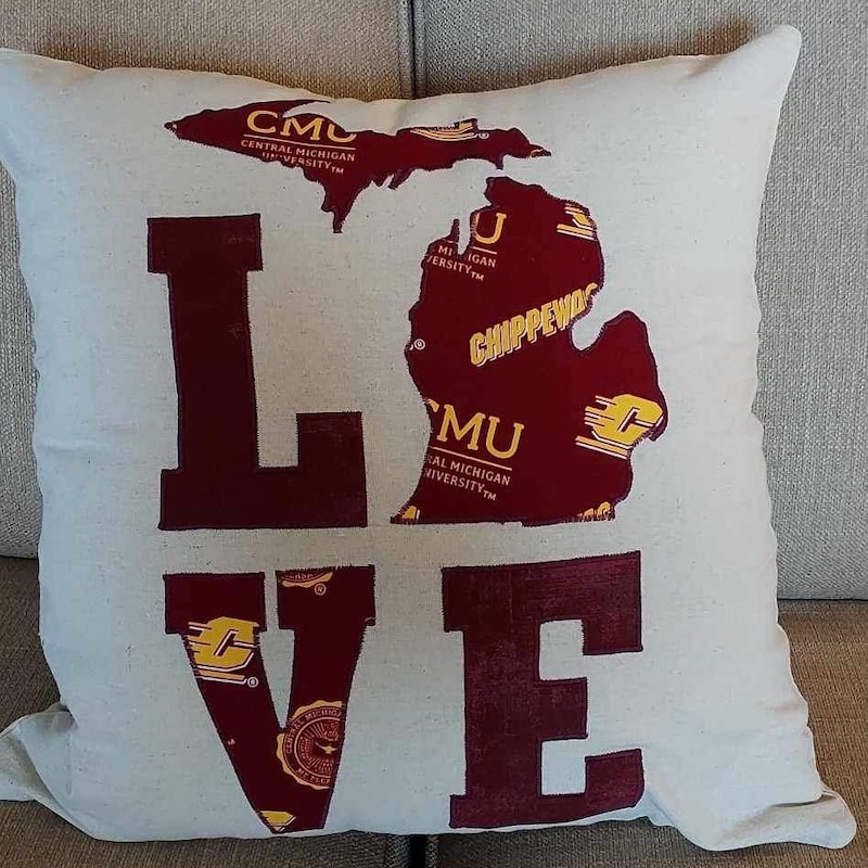 Michigan Pillow - Etsy