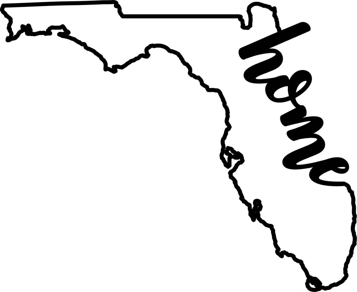 Florida Home Ai Eps Jpg Png and Svg Clipart, Vinyl, Stencil Cricut ...
