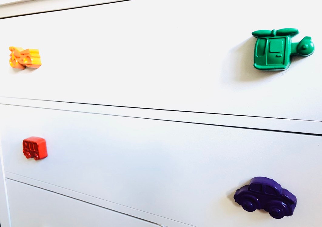 Concrete Vehicles Car Knobs Drawer Pulls | Etsy