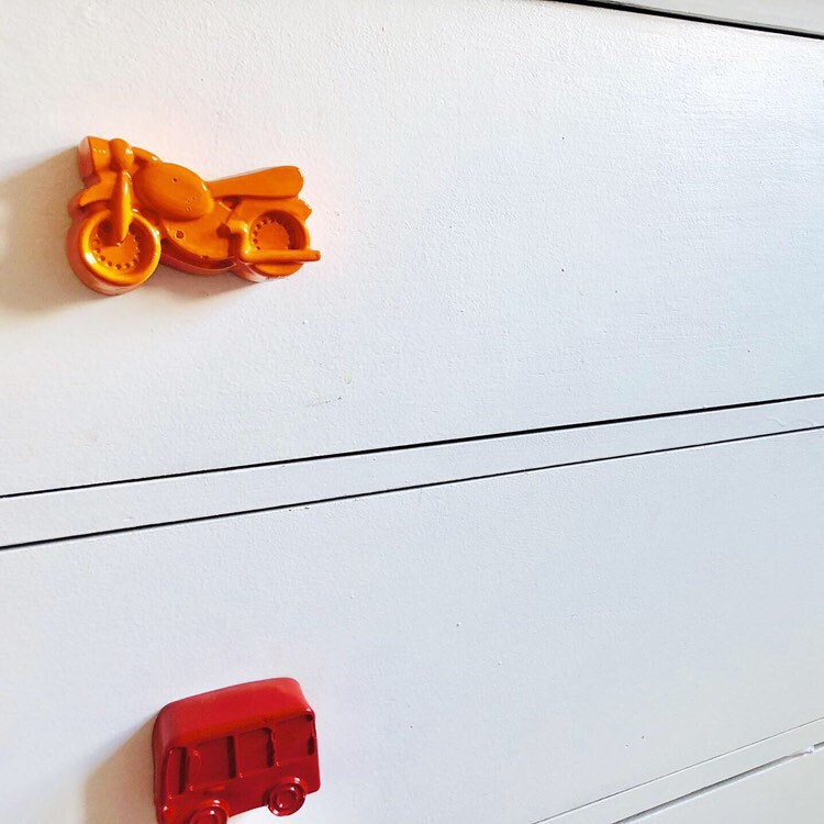 Concrete Vehicles Car Knobs Drawer Pulls | Etsy