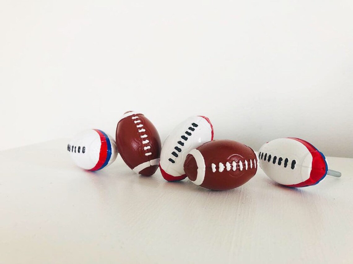 Rugby / American Football Drawer Knobs - Etsy