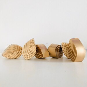 Leaf Shaped Concrete Drawer Knob/pull Painted. - Etsy