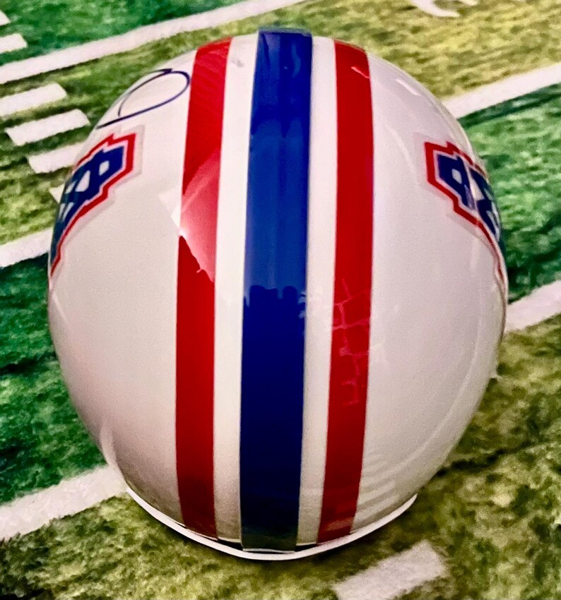 Eddie George Signed Houston Oilers Throwback Mini Helmet - Etsy