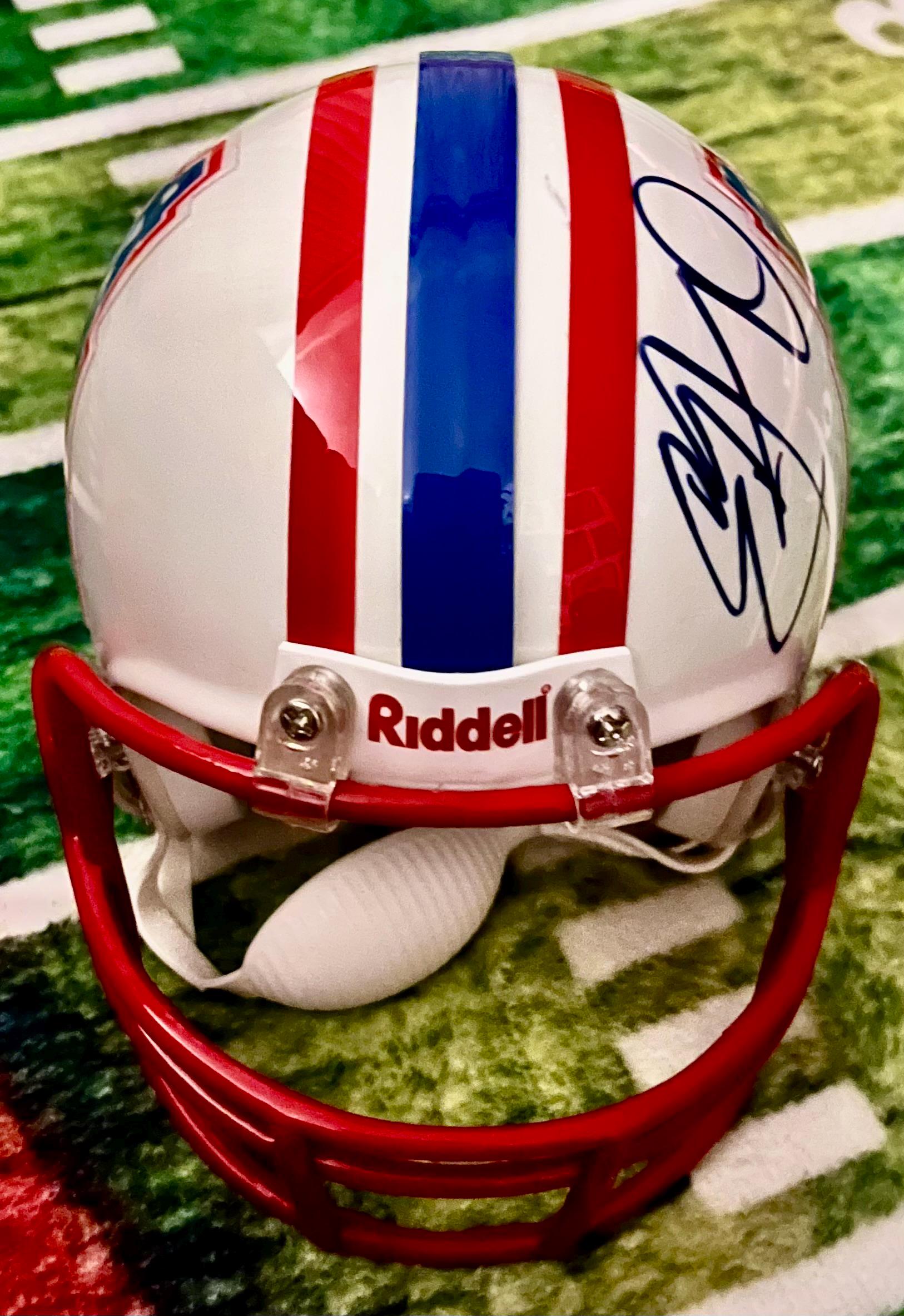 Eddie George Signed Houston Oilers Throwback Mini Helmet - Etsy