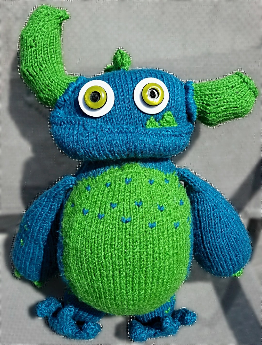 Knitting Pattern for the Monster Under the Bed - Etsy