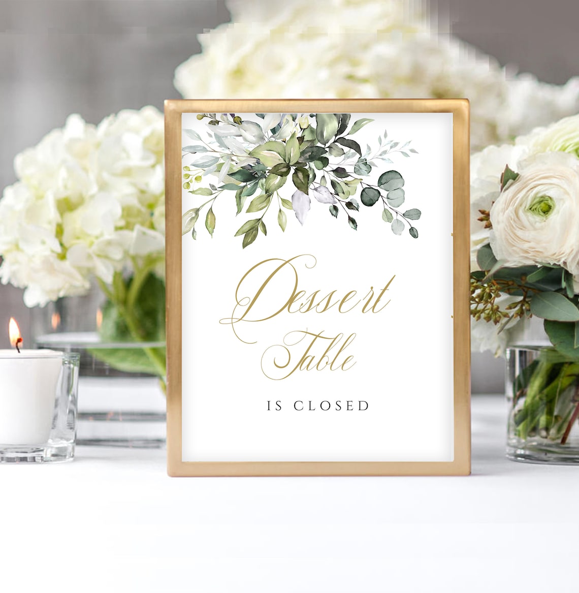 Dessert Table is Closed Sign Printable Dessert Bar is Closed | Etsy