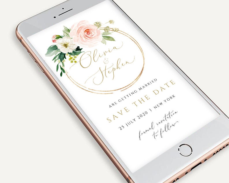 Electronic Save the Date Text Message Evite Save the Date - Etsy UK