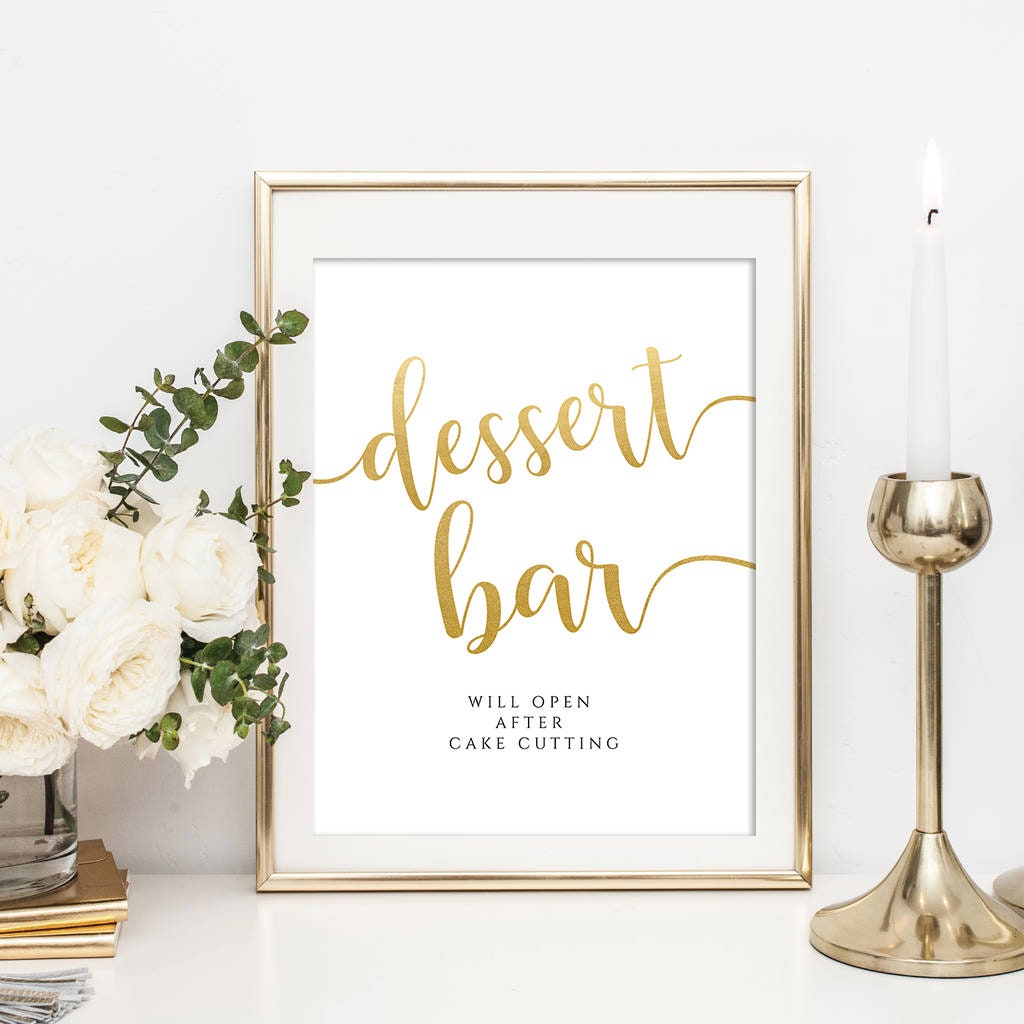 Dessert Bar Sign Printable Dessert Table Sign Printable | Etsy