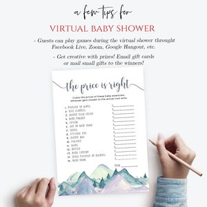 The Price is Right Baby Shower Game Baby Shower Price is Right, Virtual ...