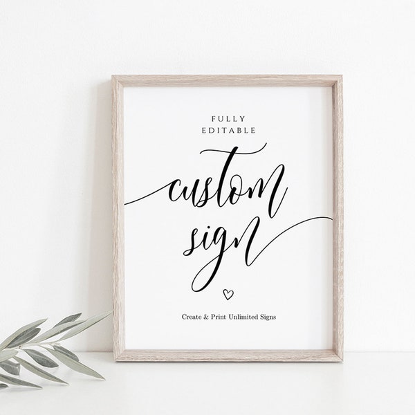 Calligraphy Sign - Etsy