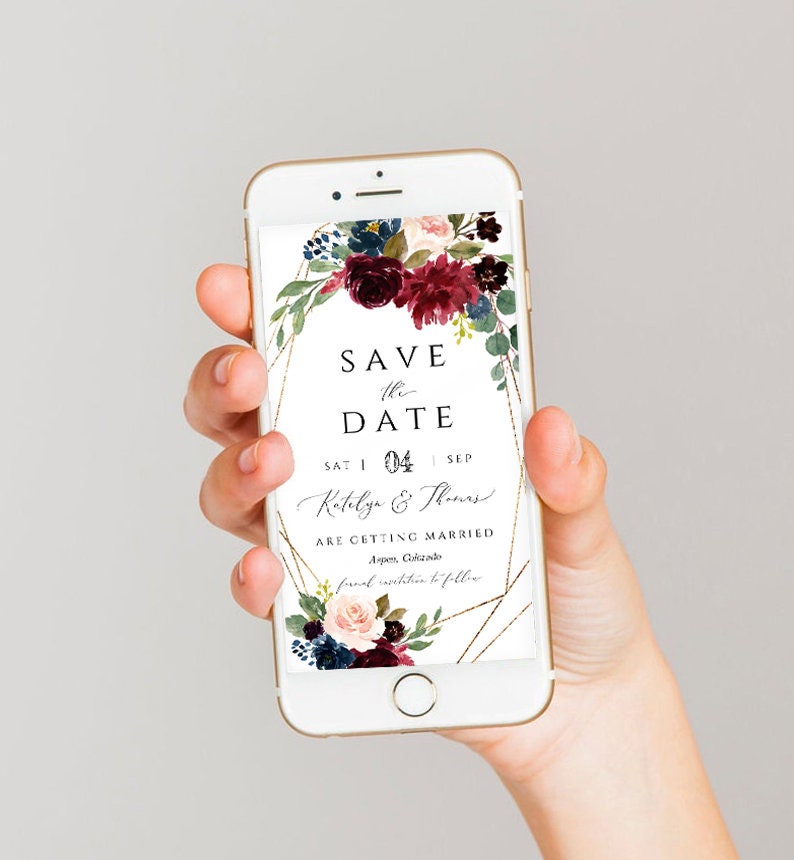 Electronic Save the Date Template Save the Date Evite | Etsy Electronic Save the Date Template Save the Date Evite | Etsy
