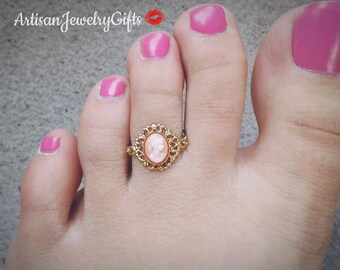 Chain toe ring | Etsy