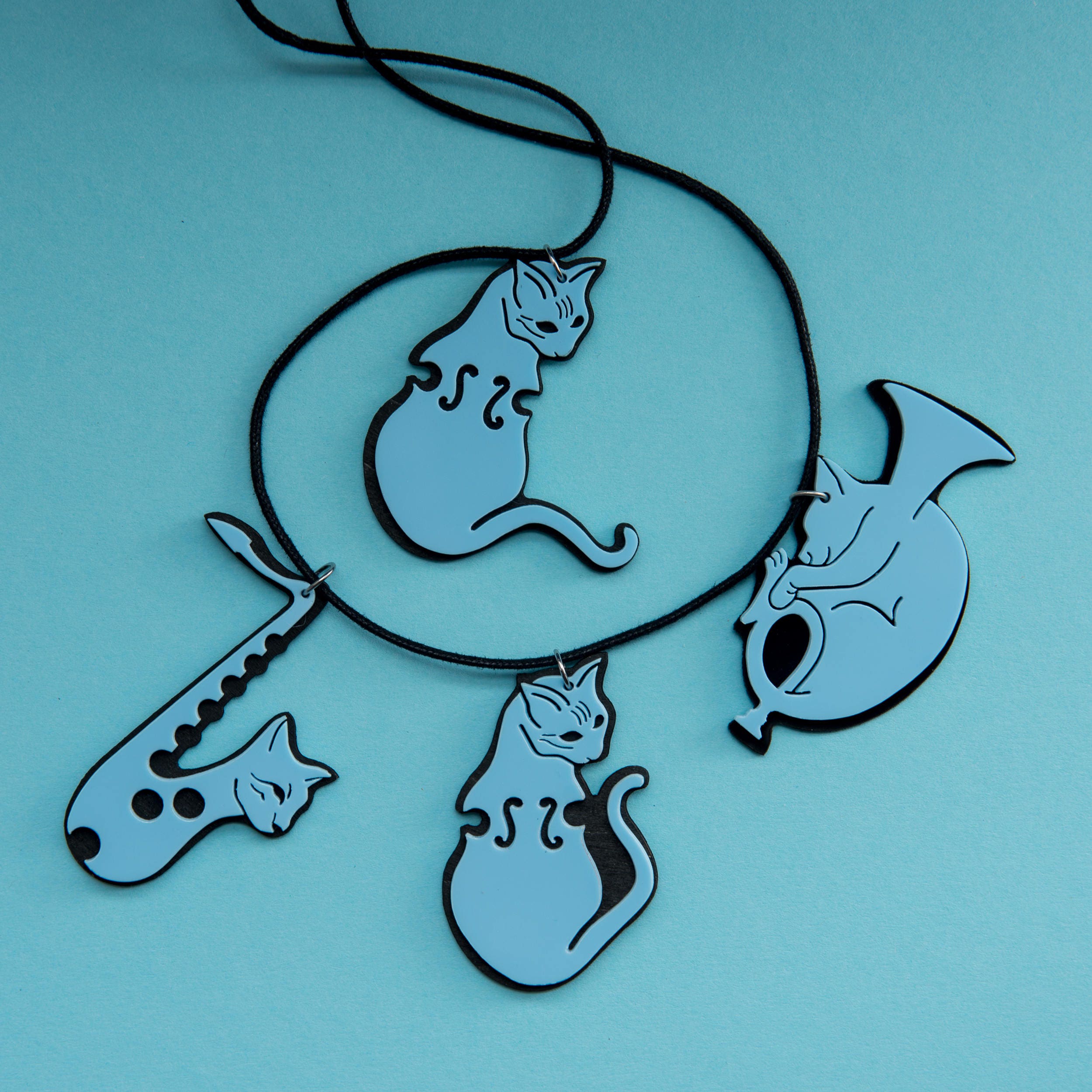 CAT TRUMPET Gift Pendant Necklace - Etsy
