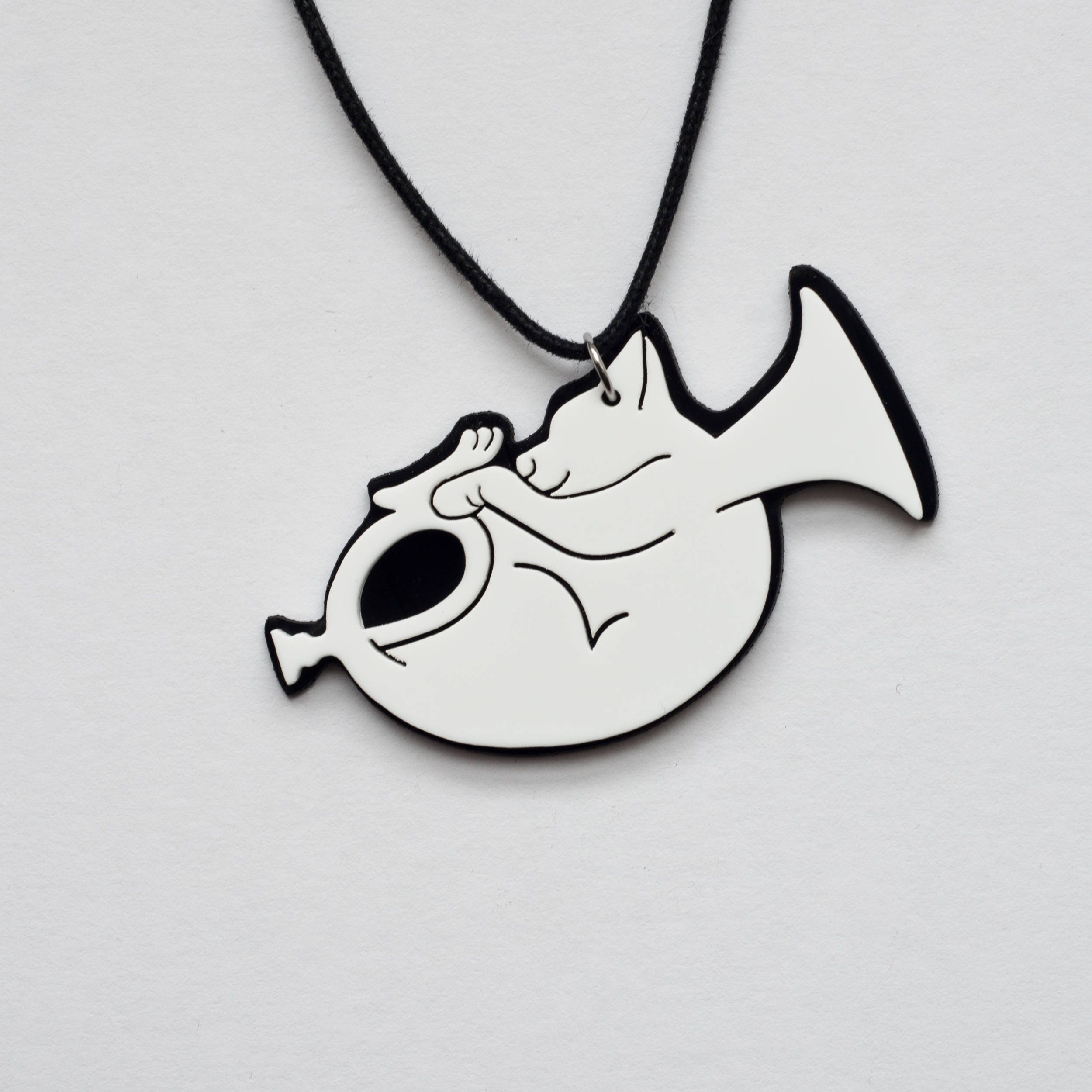 CAT TRUMPET Gift Pendant Necklace - Etsy